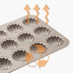 Madeline Cake Pan Spherical Shell 12-Well - CHEFMADE official store