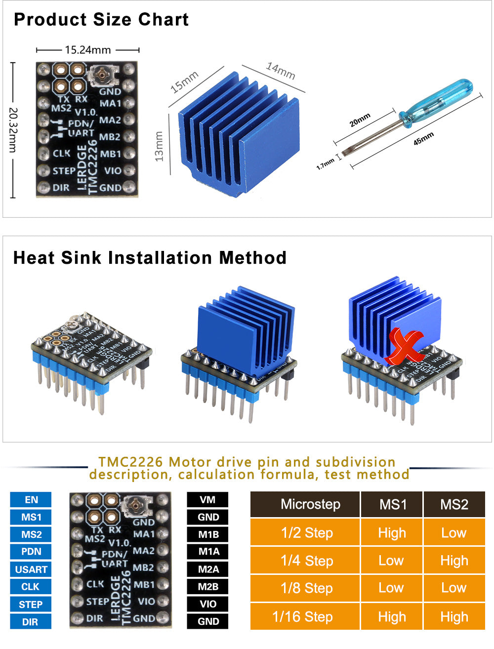 TMC2226 Driver – Lerdge Official Store