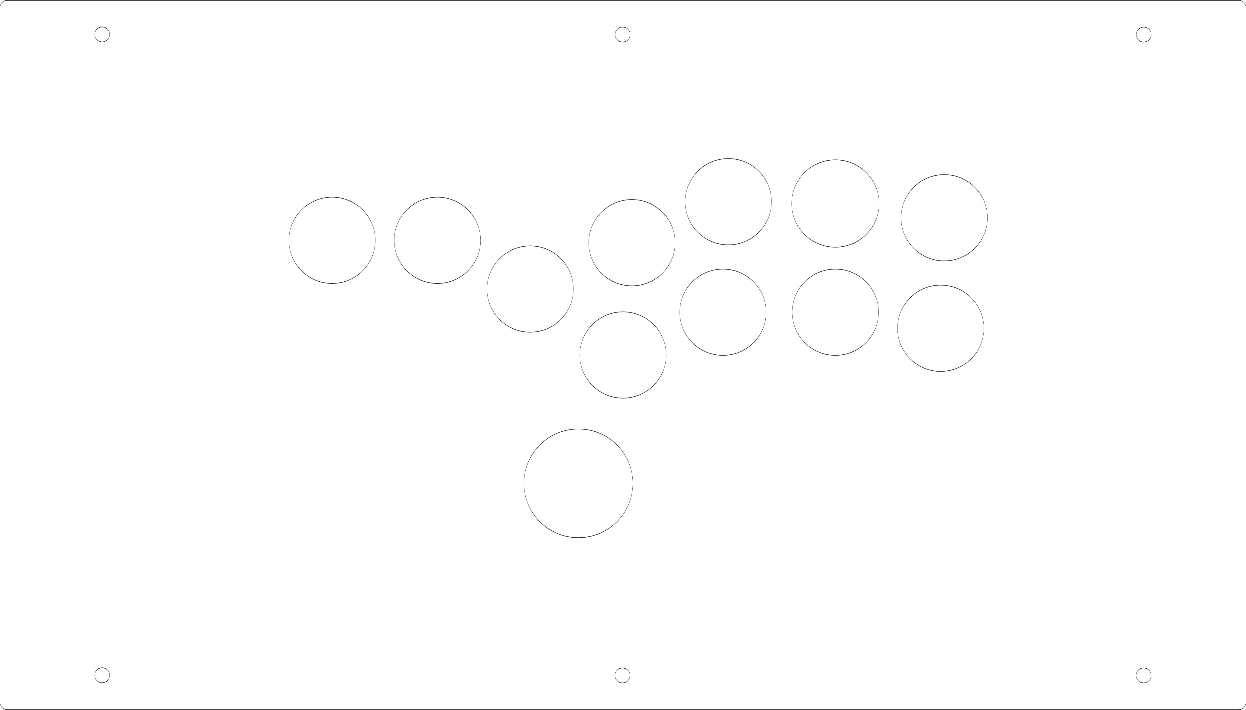 FightBox F1 All Button Leverless Arcade Game Controller Panel Template ...