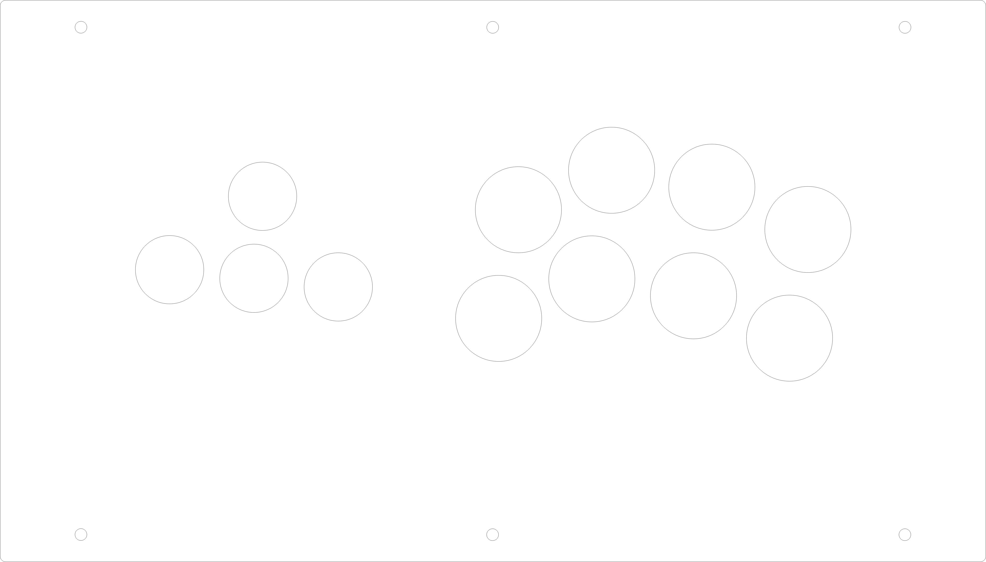FightBox F2All Button Leverless Arcade Game Controller Panel Template ...