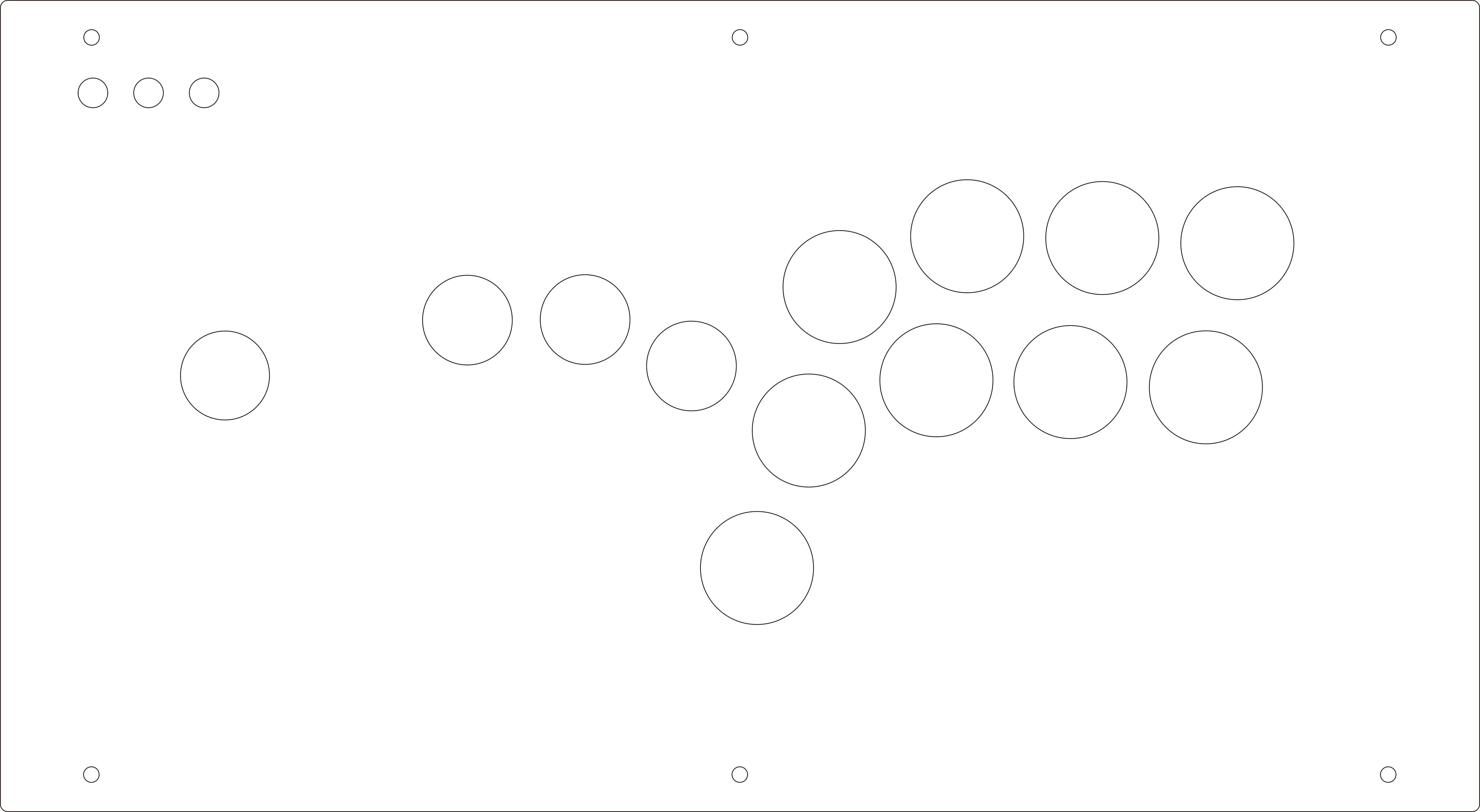 FightBox M1 All Button Leverless Arcade Game Controller Panel Template ...
