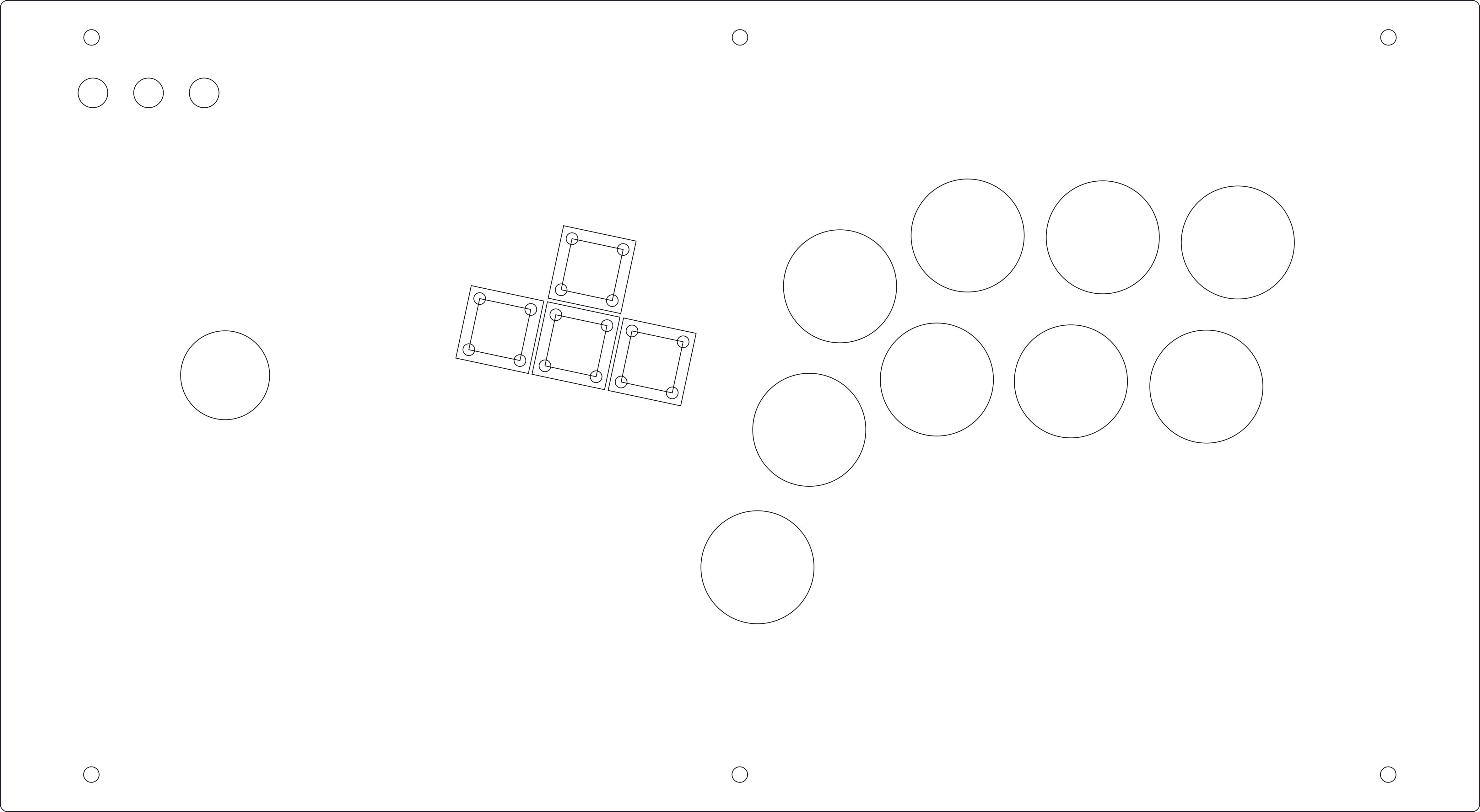 FightBox M7 All Button Leverless Arcade Game Controller Panel Template ...