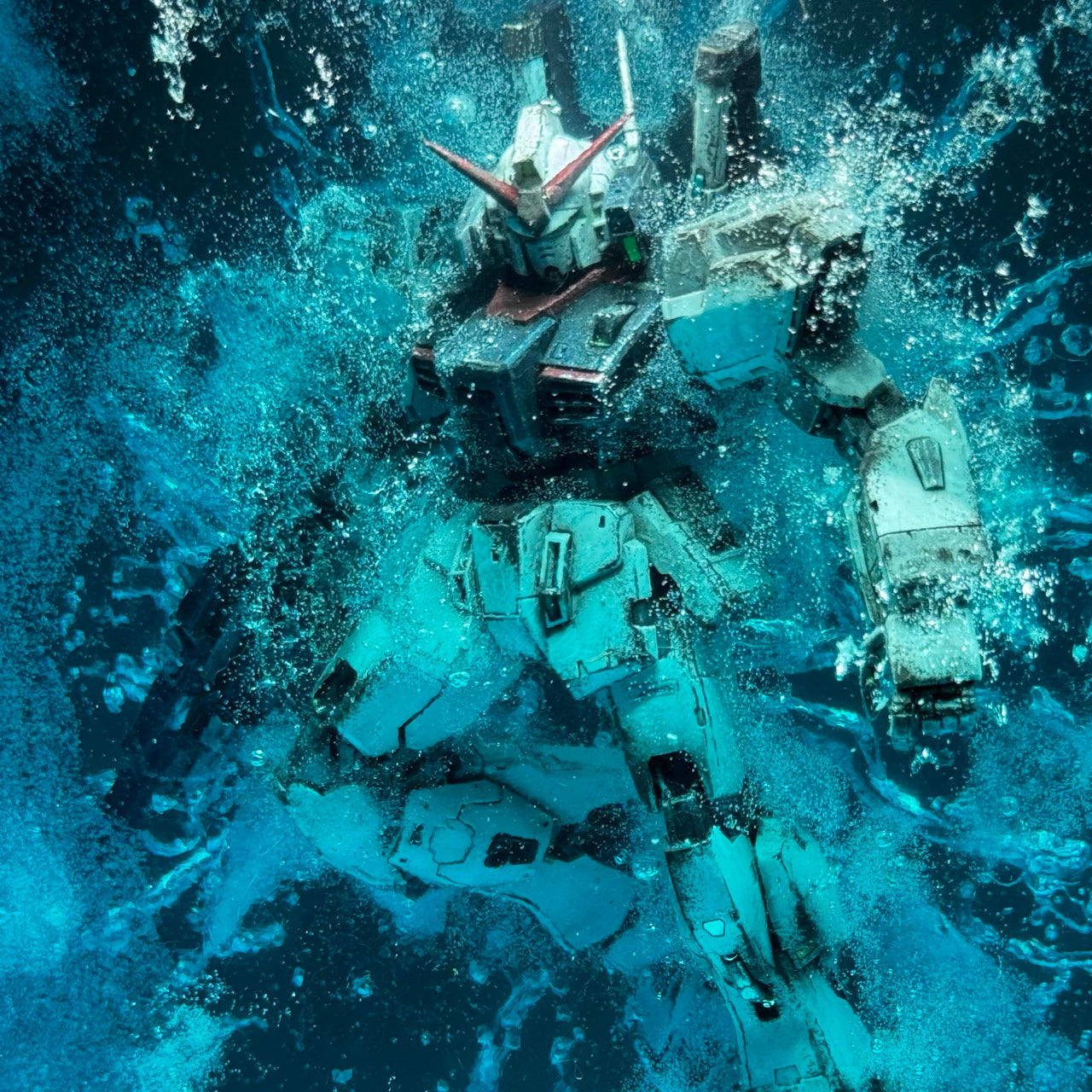 Custom Underwater Gundam Scene Decorations - Takara Model Studio