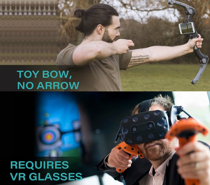 Smart Virtual Archery with Bluetooth for Home, Support Android / iOS