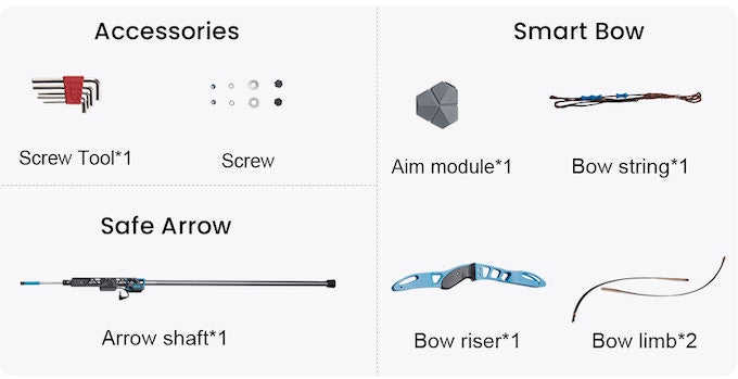 Smart Virtual Archery with Bluetooth for Home, Support Android / iOS