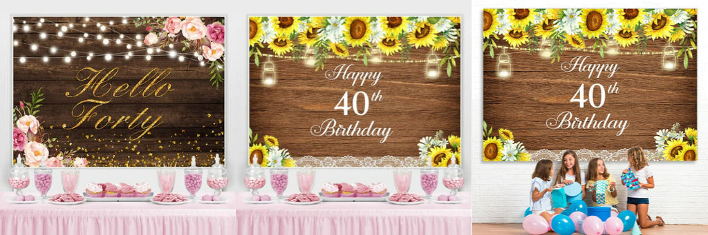 Professional 40th Birthday Backdrop Ideas 2023 - Lofaris