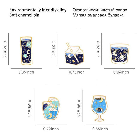 Creative Starry Sky Pins