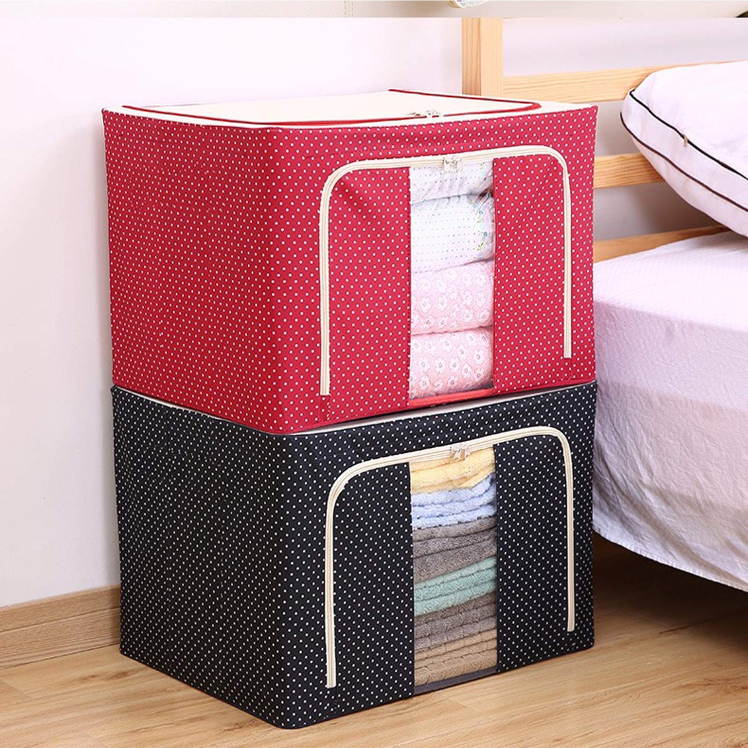 Spaceplus Cloth Steel Frame Storage Box