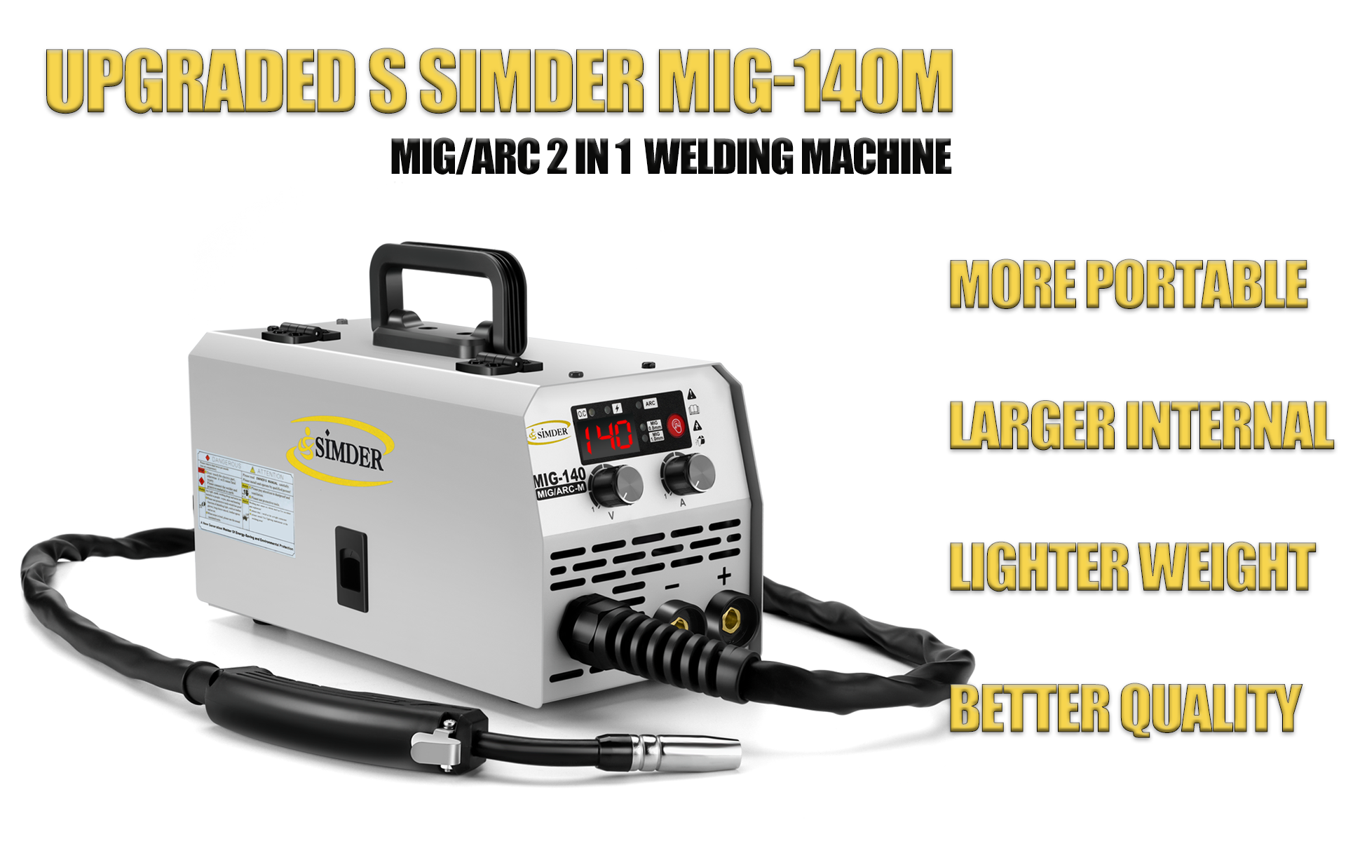 New Release S SIMDER MIG-140M MIG Welding Machine! – Simder Welder
