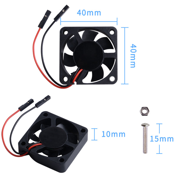 Gdstime 40mm 5v Dc Micro Fan Raspberry Pi 2-Pack 40mm Cooling Fans - 5V ...