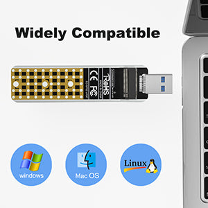 NVME/SATA M.2 to USB 3.1 Gen 2 SSD Reader for M Key & B+M Key, AC-SP02 ...