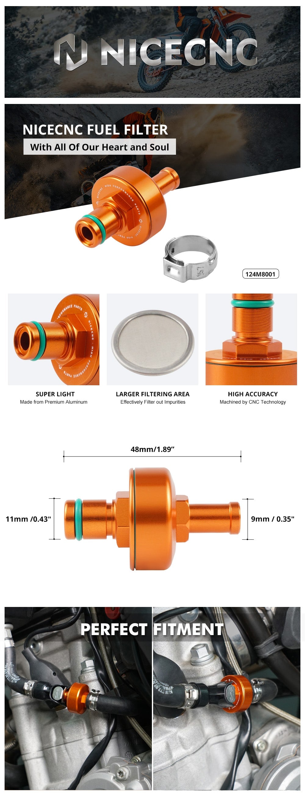 Fuel Filter Tool for KTM 690 SMC R | Beta RR Motocycle Parts – Nicecnc