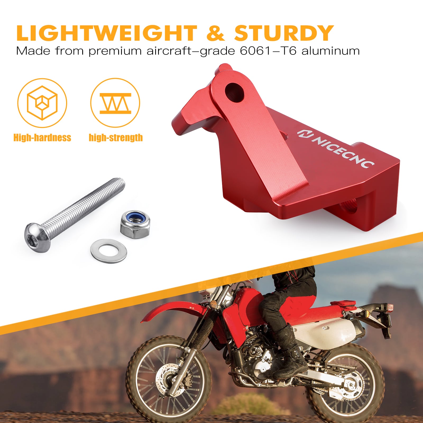 Motorcycle Foot Pegs Mount Bracket Holder For Honda XR650L – Nicecnc