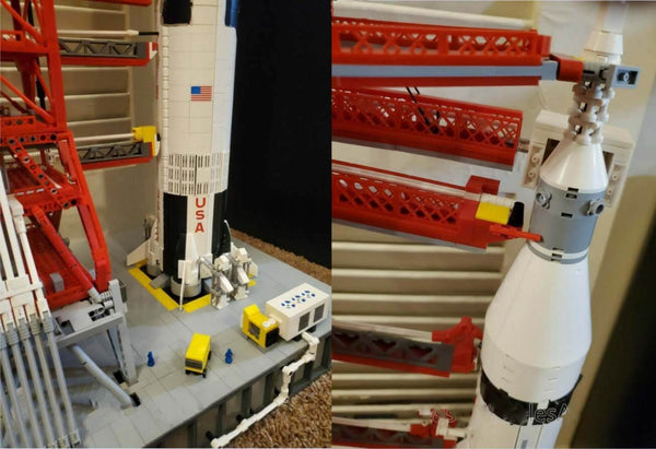 NASA Saturn-V Launch Umbilical Tower building blocks kit - enbric