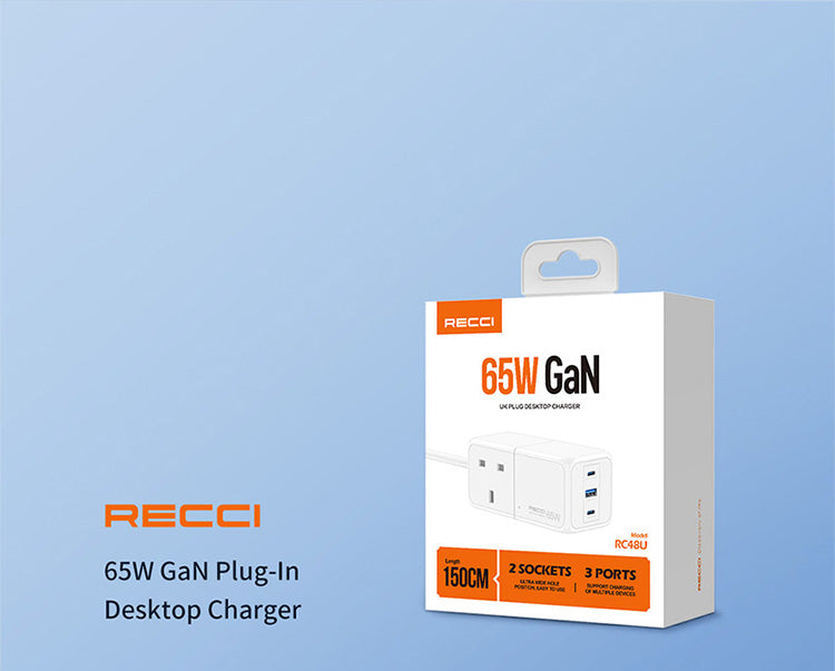 Recci 65W GaN Charger RC48U - Kenzcart