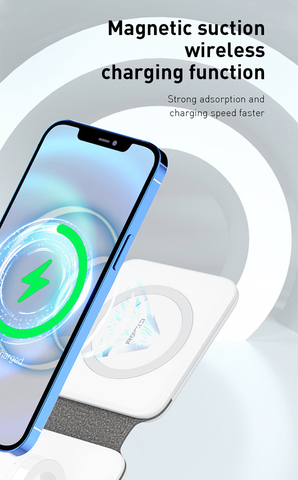 Recci RCW-35 Wireless 3 in 1 Charger– reccimaxco