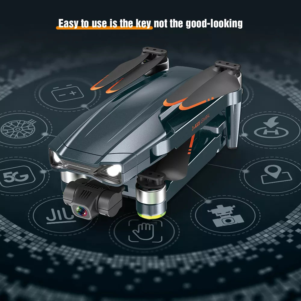 ZFR F186 Drone - 4K Dual Camera 3-Axis Gimbal 4Km GPS Drone – RCDrone