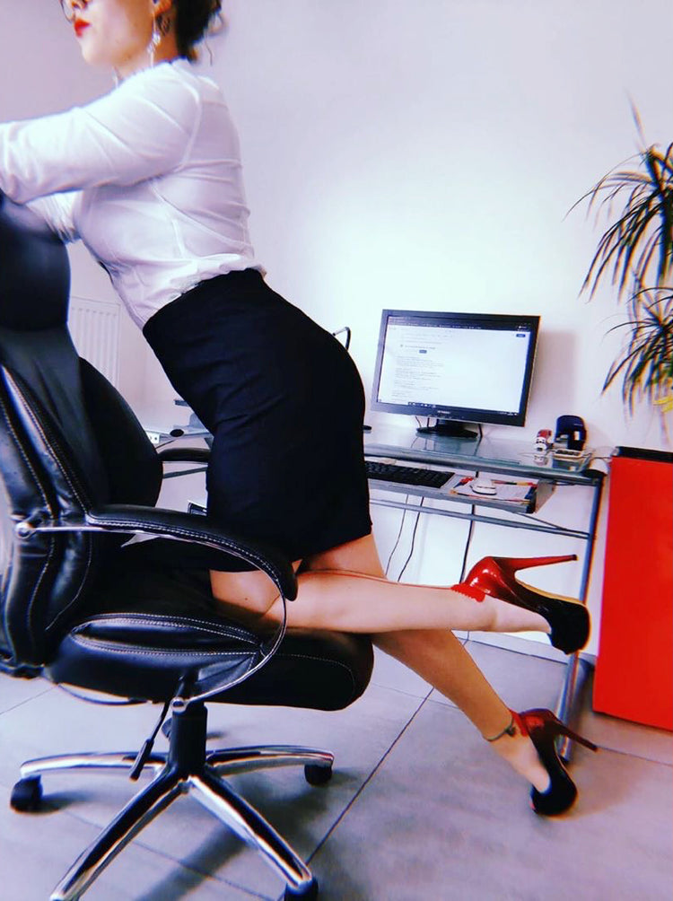 Red Black Peep Toe Platform Stiletto High Heel Pumps – Onlymaker