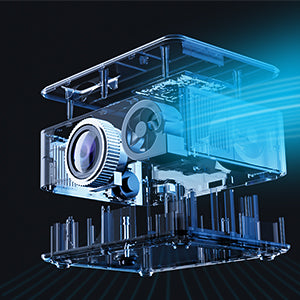 Pericat Projector with WiFi and Bluetooth, 5G WiFi Native 1080P Movie