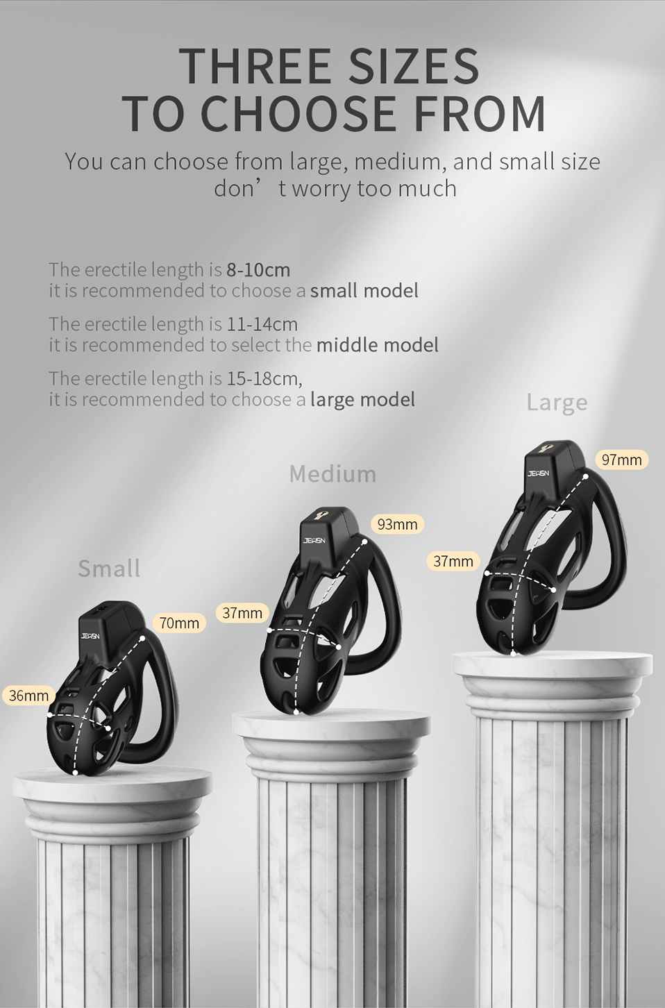 jeusn male chastity cage sex toys discreet sissy femboy chastity cock ...