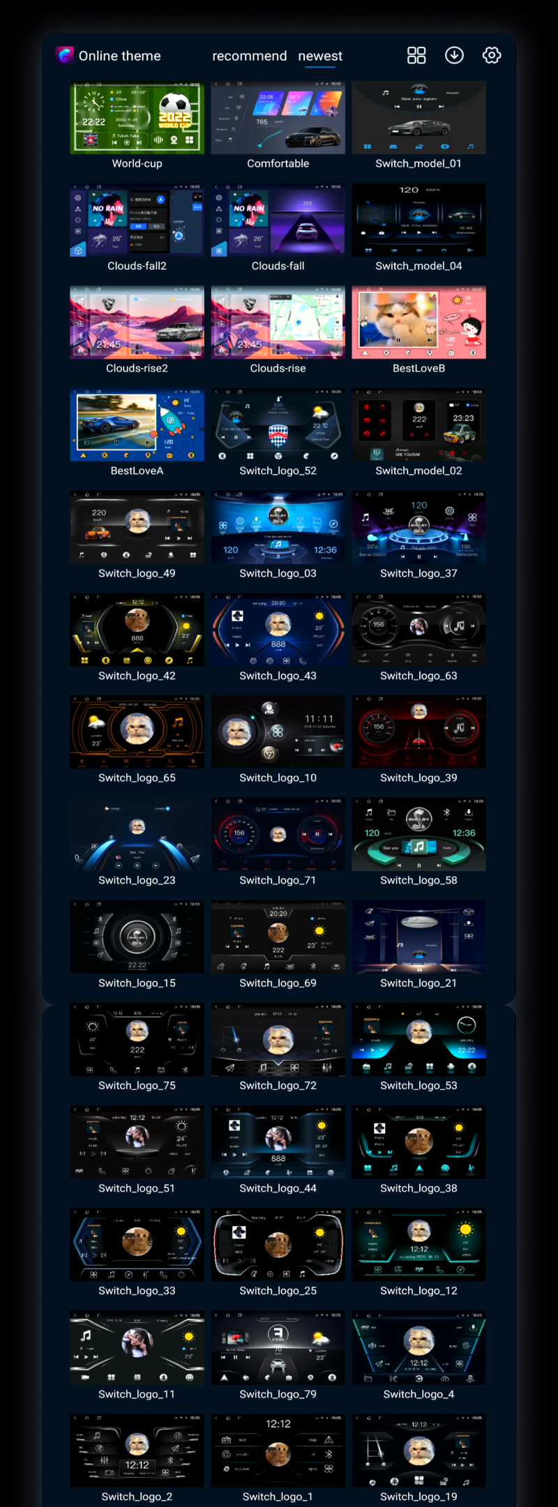 iLauncher Theme for android Head unit – DoFun Shop