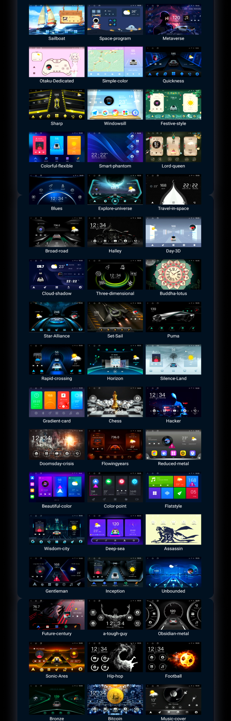 iLauncher Theme for android Head unit – DoFun Shop