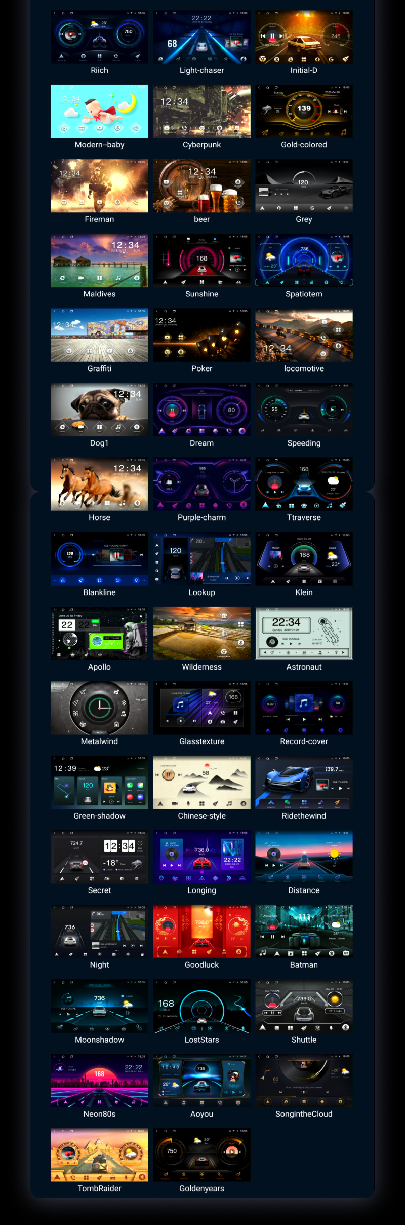 iLauncher Theme for android Head unit – DoFun Shop