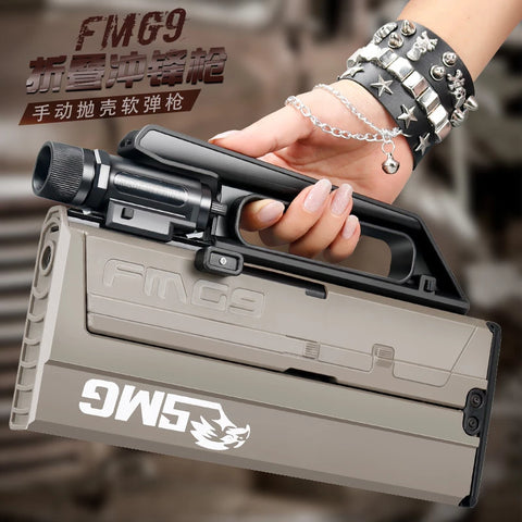 FMG 9 Folding Submachine Gun Toy Soft Bullet Blaster – hakatoys