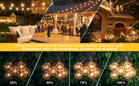 GLUROO G40 Outdoor String Lights