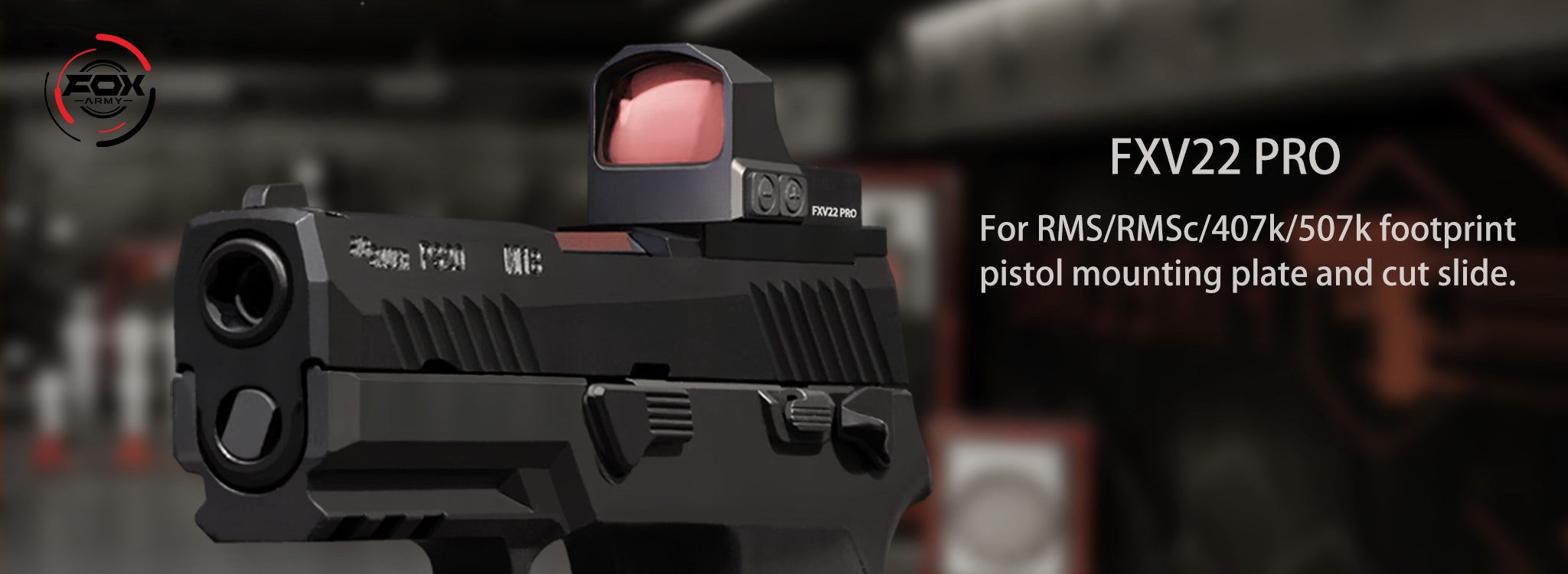 FOXARMY FXV22 PRO Multi-Reticle Red Dot Sight (RMS/RMS-C Footprint ...