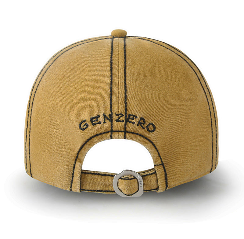 GENZERO Heavy washed baseball hat with deconstructive brim – Genzero