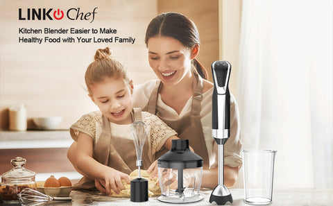 LINKChef 800W Immersion Blender 4 in 1 with LED Display HB2980s