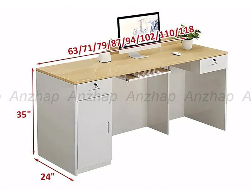 Compact and Simple Counter Cashier Front Desk Reception Desk – Anzhap