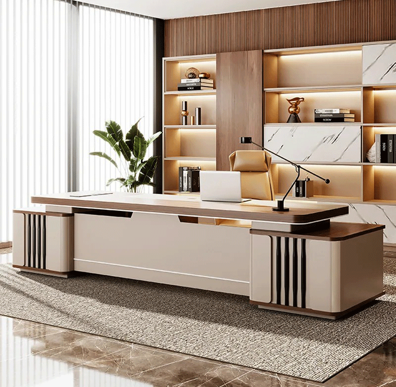 Modern Luxurious Boss Desk Executive Desk – Anzhap