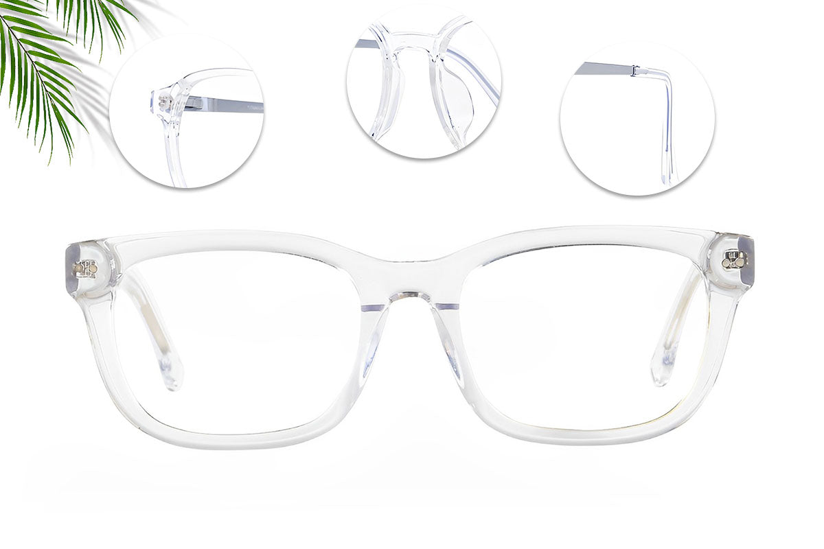Alex Clear Square Eyeglasses For Men | GentsEyewear.com – Gentseyewear