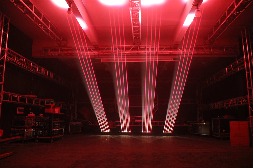 6 Eyes 6*500mW RGB Animation Line Array LED+Laser Beam Bar Wash light