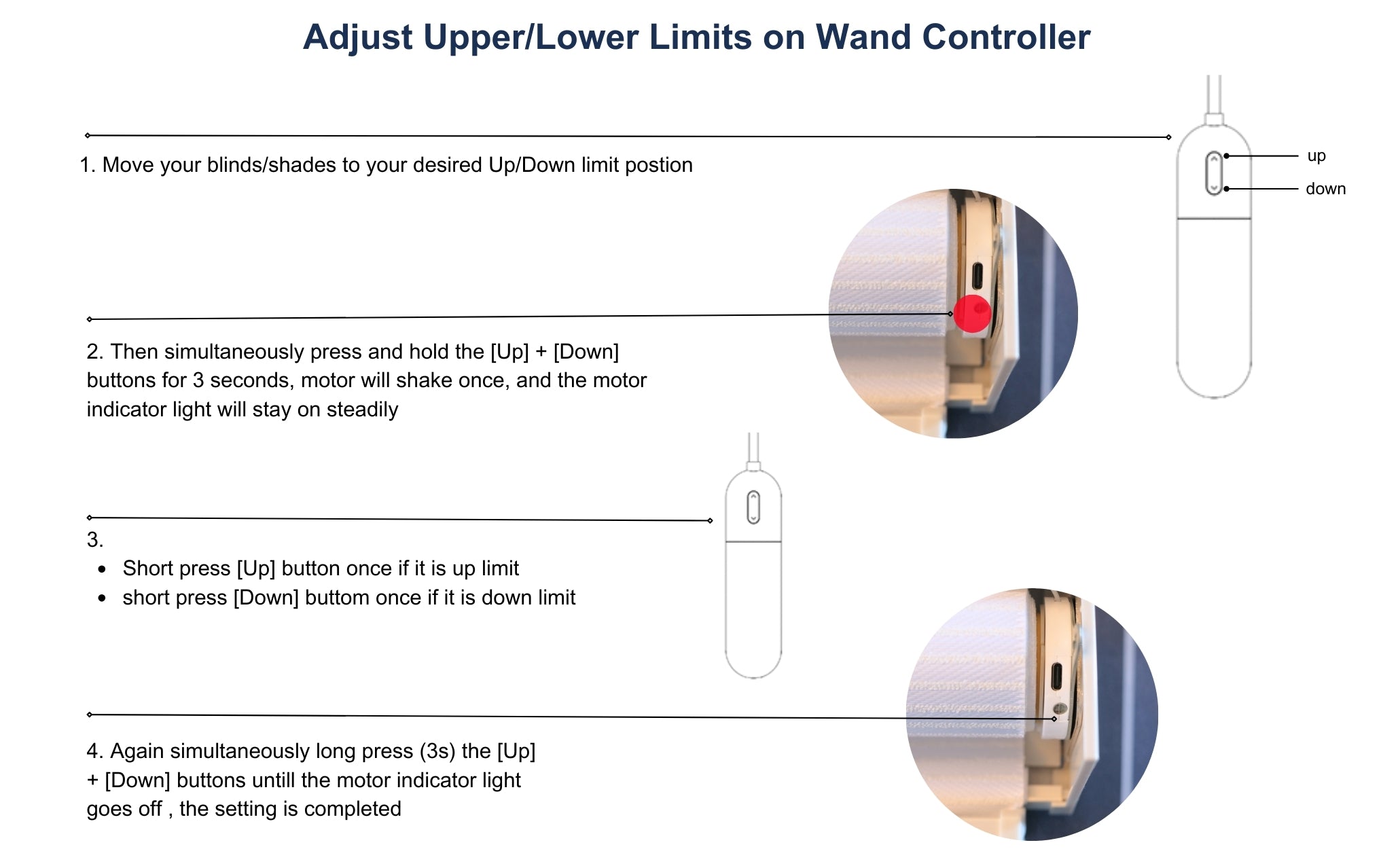 Setup Motorized Wand Controller – iHomeBlinds