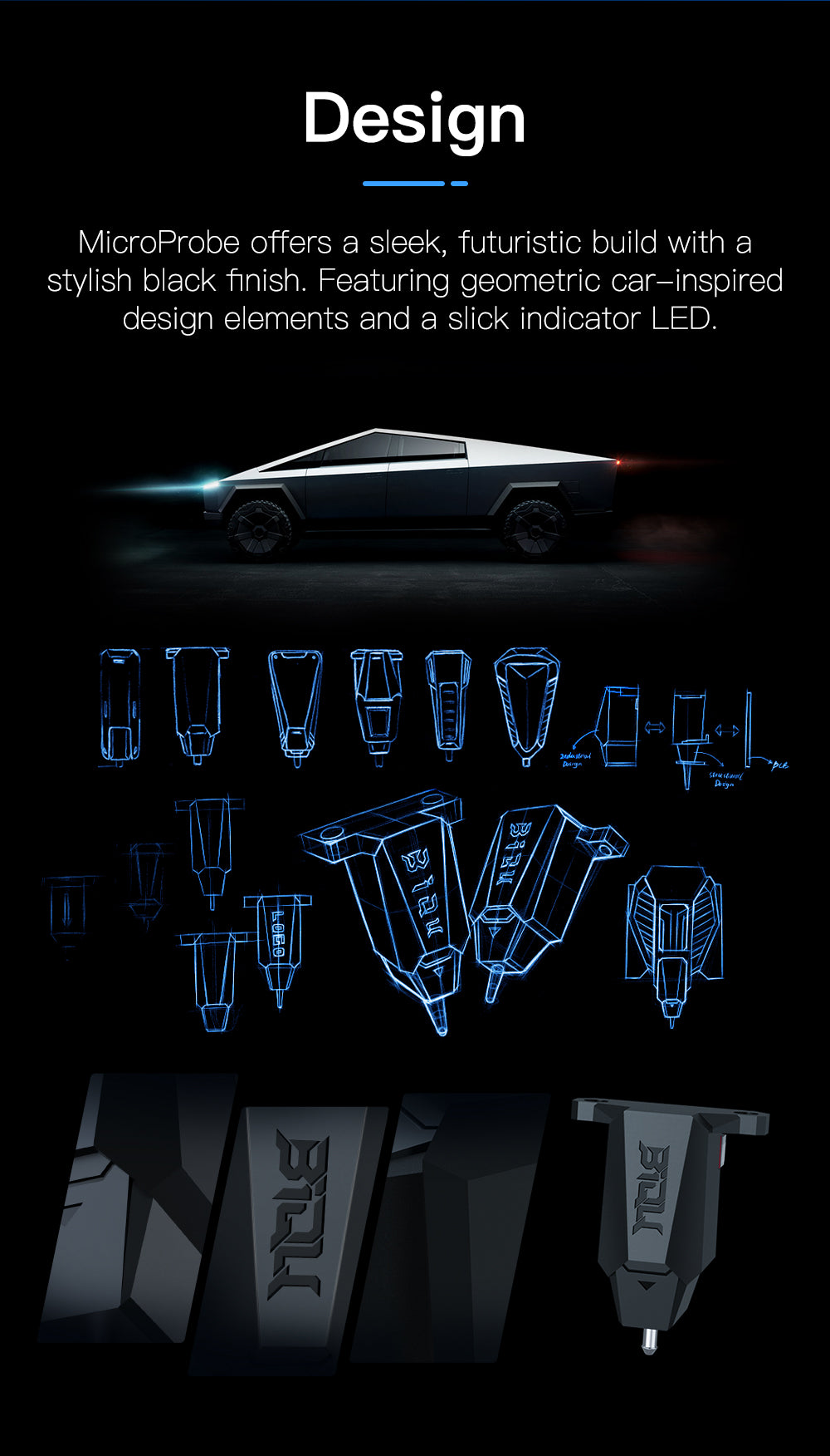 BIQU MicroProbe V1.0 for H2 Series Extruders Ender-3 B1 3D Printer ...